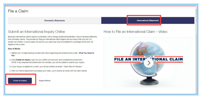 How to File an International Claim on USPS.com？（如何在USPS官网上申请国际包裹索赔？） – ...